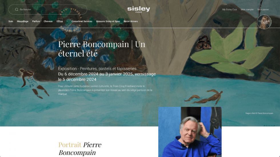 Exhibition Sisley Paris : “Pierre Boncompain, un éternel été” | Pierre ...